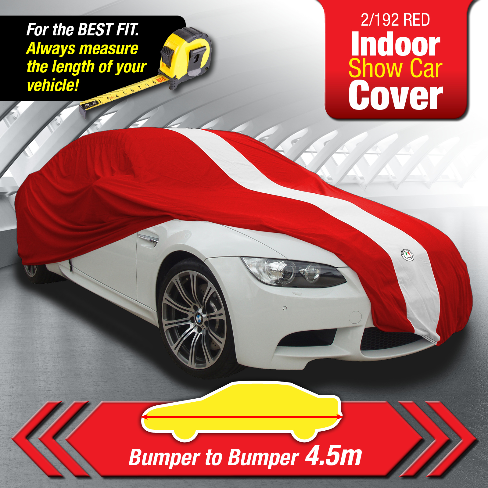 Autotecnica 2/192 Red Indoor Show Car Cover to suit Toyota Yaris 2011 ...